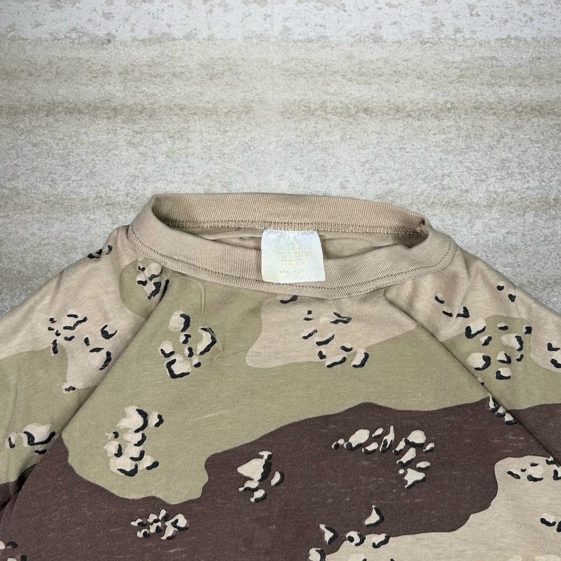 Vintage Military Desert Camo Shirt Mens M Cotton Short Sleeve Made in ...