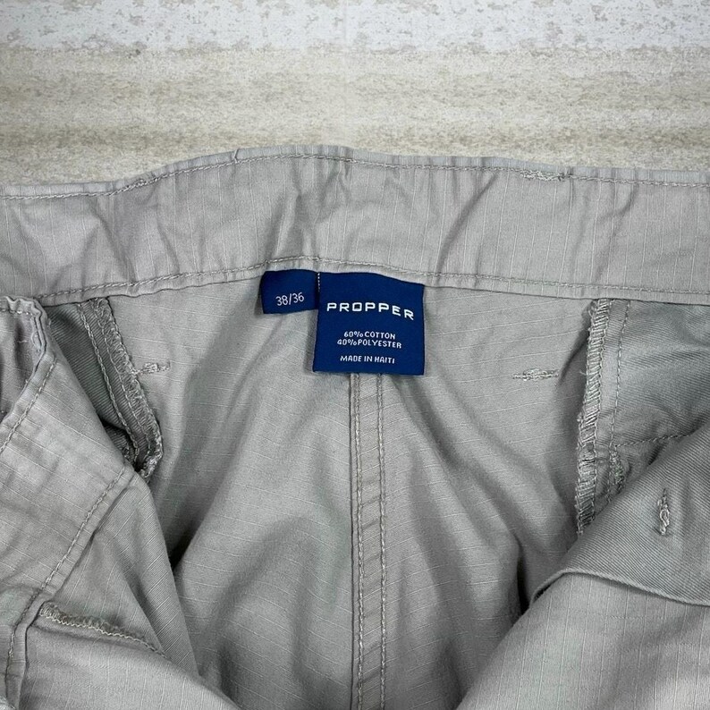 Vintage Propper Double Knees Tactical Pants Light Tan Baggy Fit Cargos ...