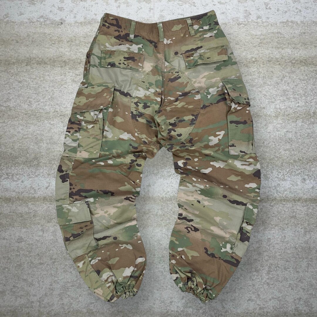 Vintage Military Multi Terrain Camo Tactical Pants 32x30 Baggy Wide Leg ...