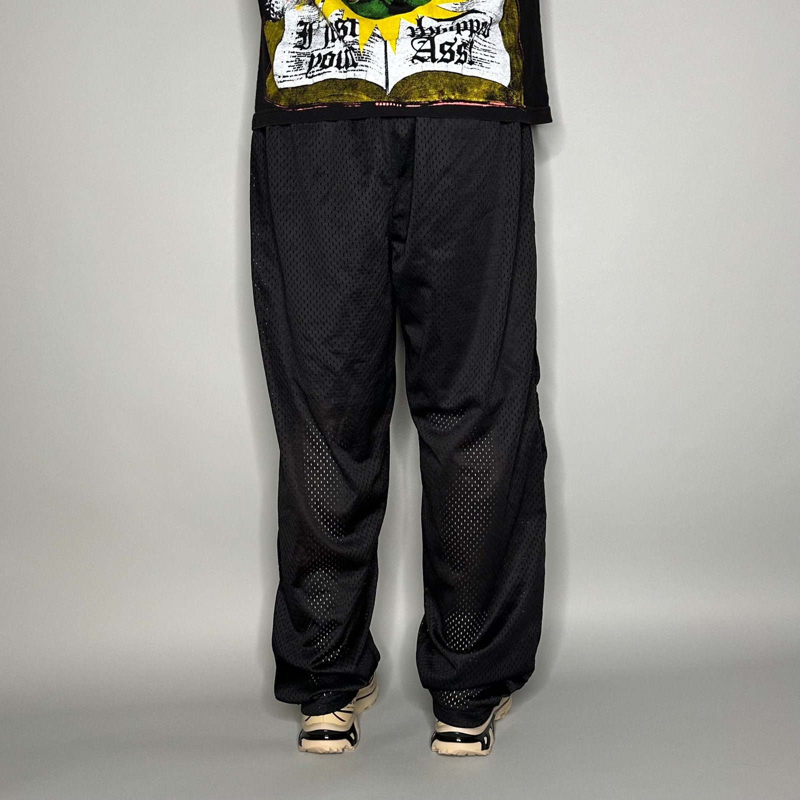 Vintage Nike Breakaway Sweatpants Mens XL Black Polyester Mesh White ...