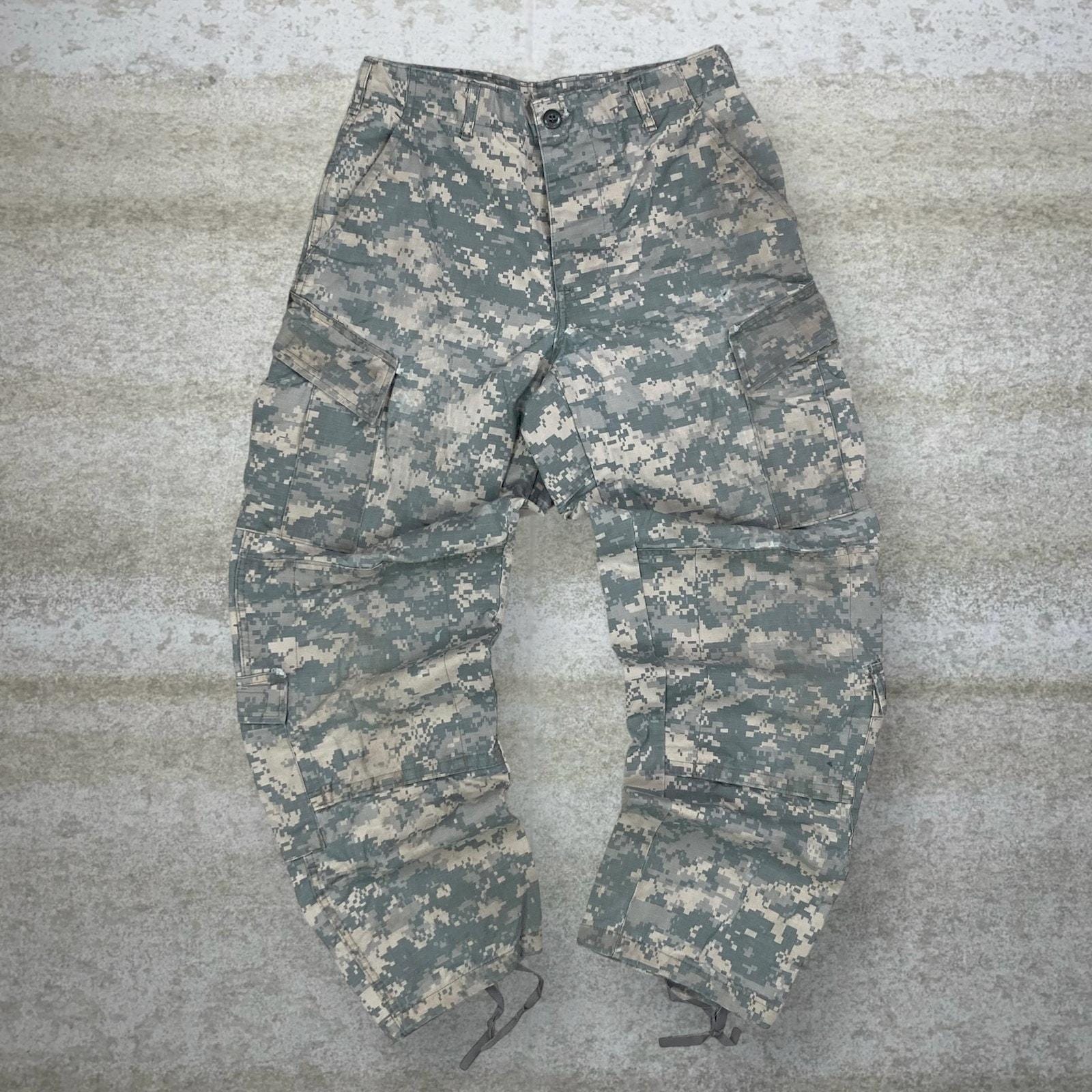 Vintage Military Digital Camo Tactical Pants 28x30 Baggy Wide Leg Fit ...