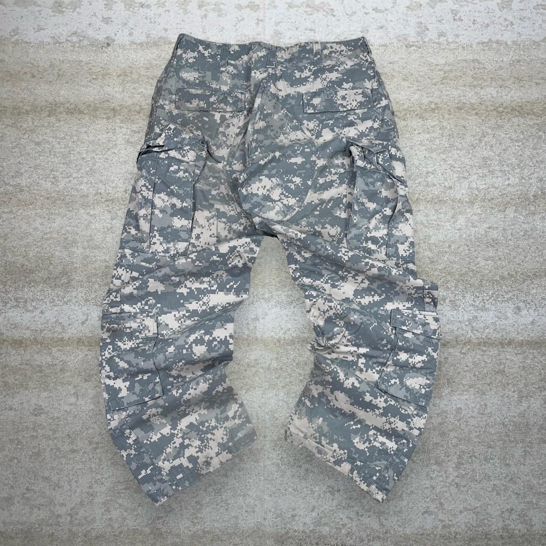 Vintage 90s Digital Military Camo Tactical Pants 32x30 Baggy Fit Cargos ...