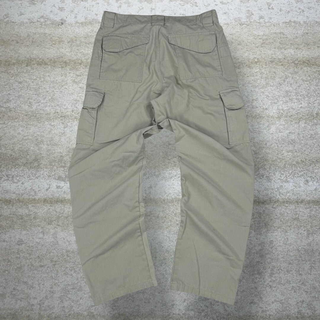 Vintage 90s Tru Spec Tactical Pants 38x34 Baggy Wide Leg Tan Double ...