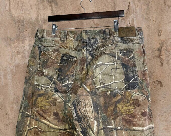 Vintage Cabelas Real Tree Hunting Camo Jeans Baggy Crazy Woodland ...