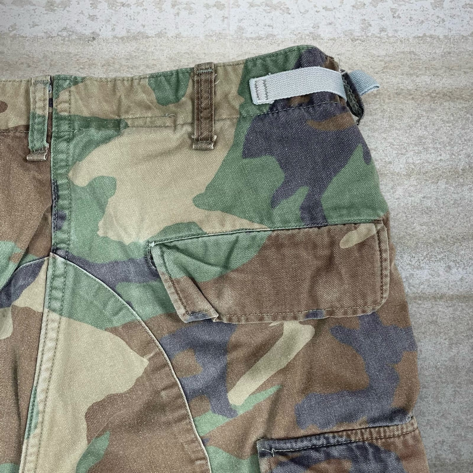 Vintage Military Camo Tactical Pants 28x30 Baggy Double Knees Cargos ...