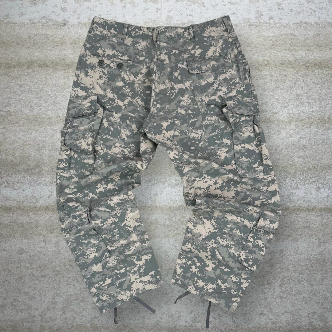 Vintage 90s Military Tactical Pants 36x28 Baggy Wide Digital Camo Large ...