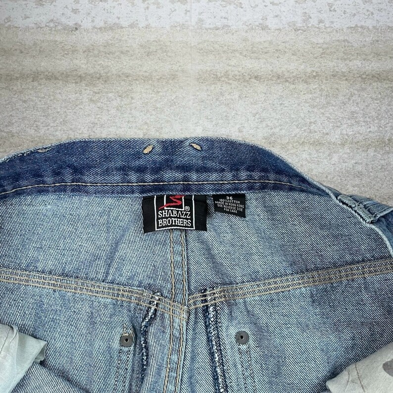 Vintage Skater Wide Leg Carpenter Jeans 36x32 Shabazz Dark Wash Baggy ...