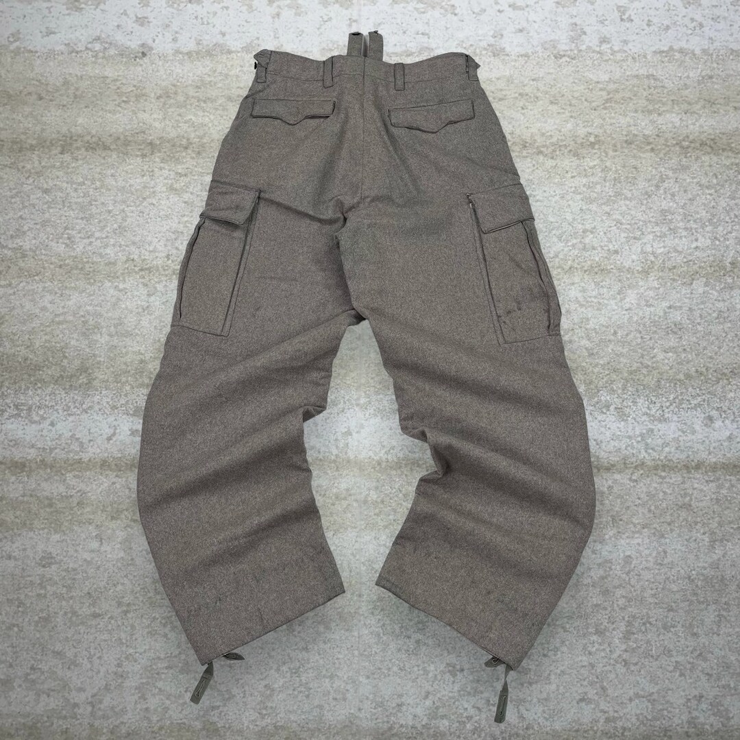 Vintage Vietnam War Wool Military Pants 32x30 Military Green Baggy Wide ...