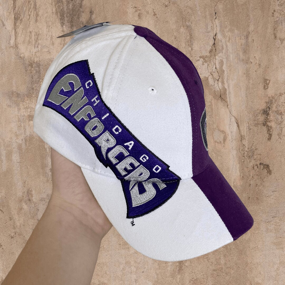 Vintage Chicago Enforcers XFL Hat Split Drew Pearson Design 2001 Y2K - Etsy