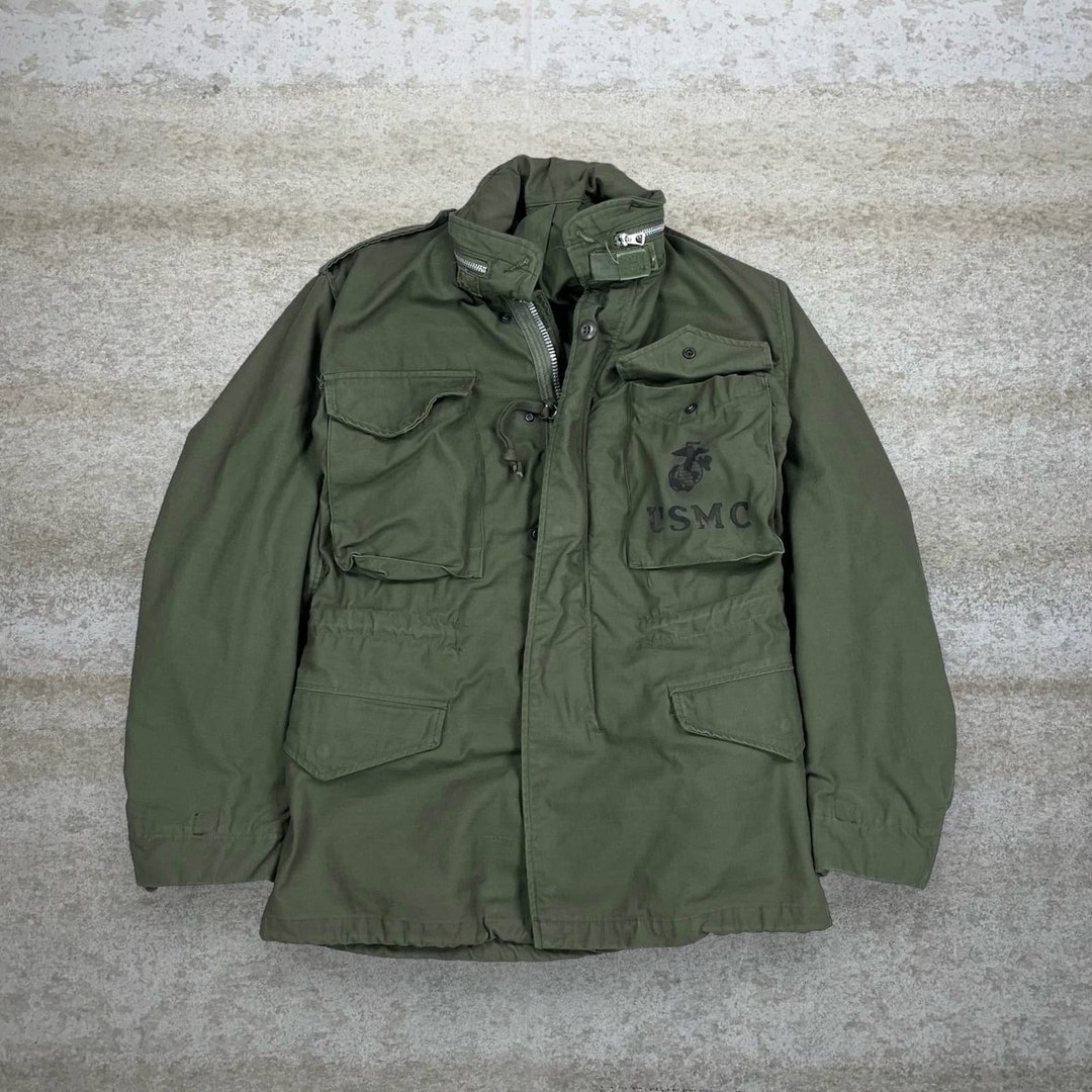 Vintage M65 Military Cold Weather Field Coat Marines Olive Green XS Regular 90s - Etsy