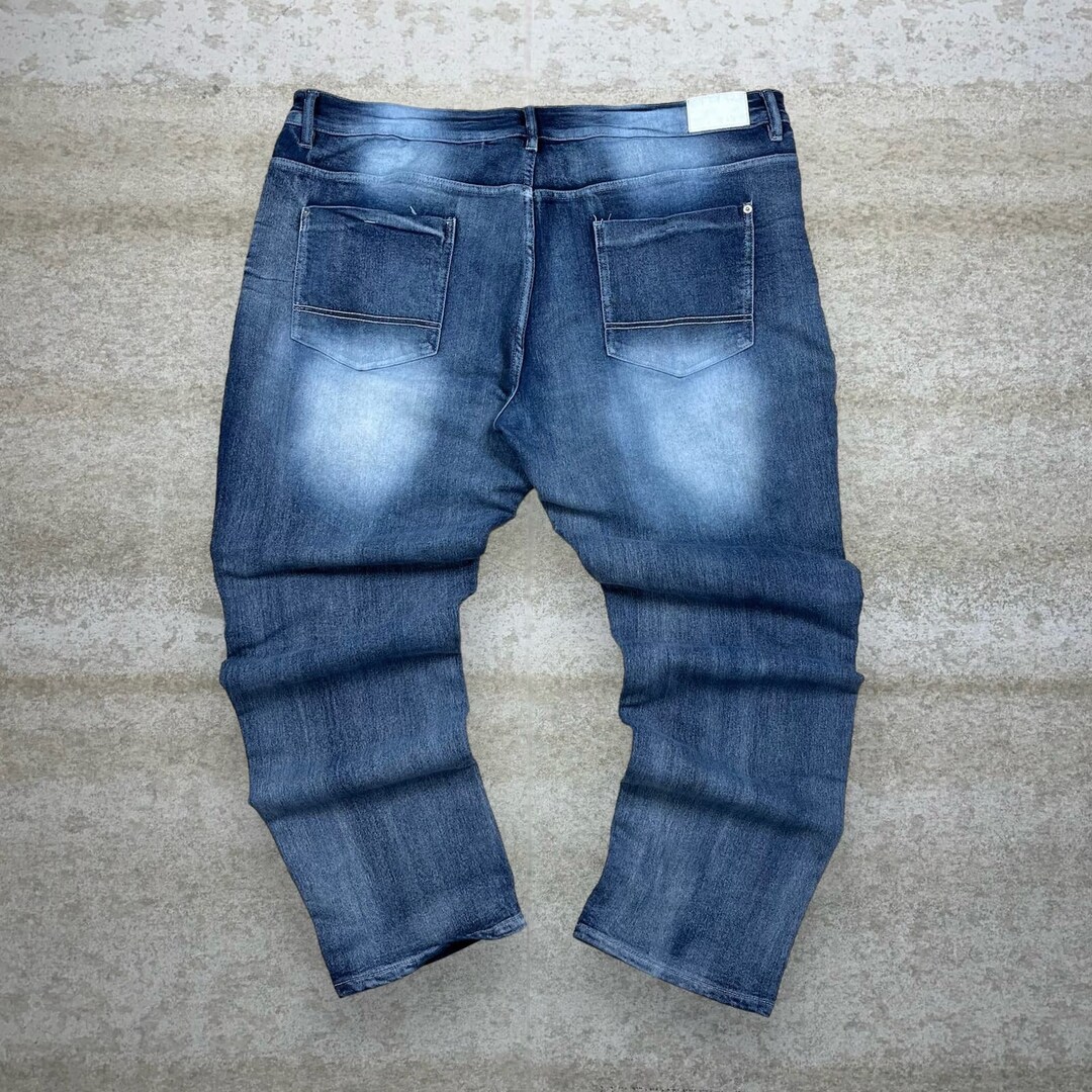 Vintage Skater Wide Leg Jeans 44x32 South Pole Dark Wash Baggy Denim ...
