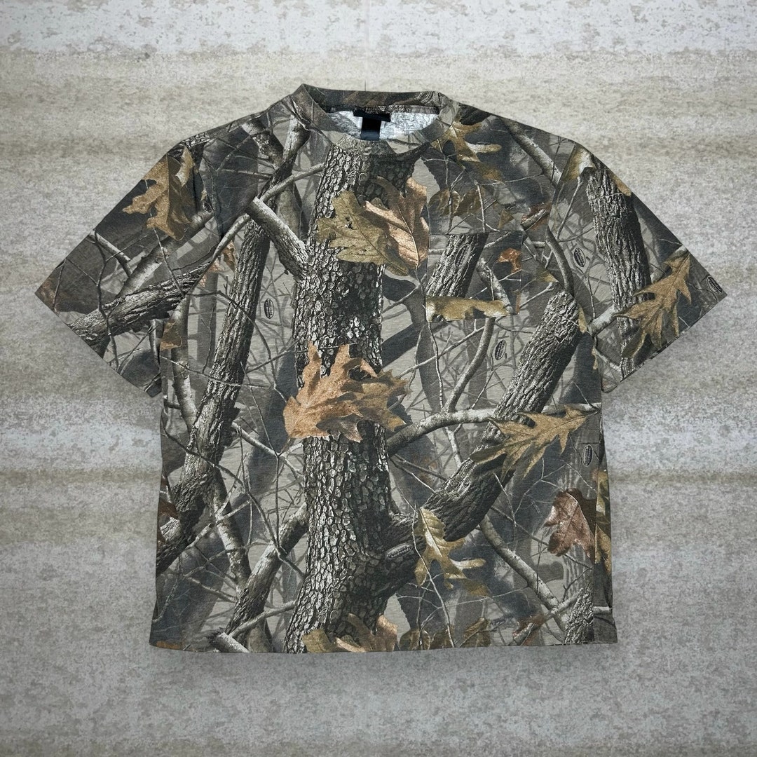 Vintage Realtree Hunting Camo Shirt Mens XL Cotton Short Sleeve ...