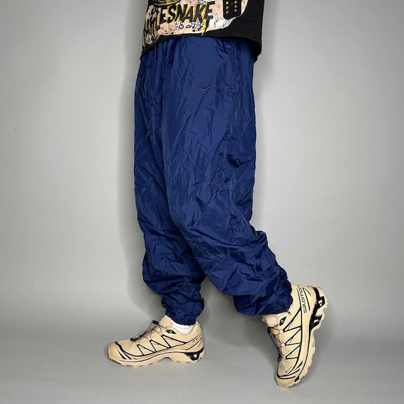 Vintage Nike Track Pants Mens XL Navy Blue Nylon Joggers Vintage Nike Track Pants Mens XL Navy Blue Nylon Joggers