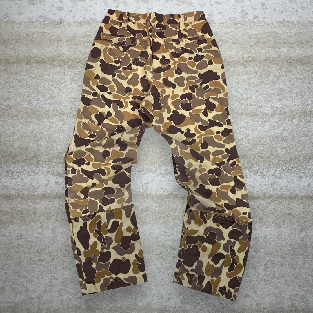 True Vintage Duck Hunting Camo Pants 34x32 Baggy Wide Leg Fit Cotton ...