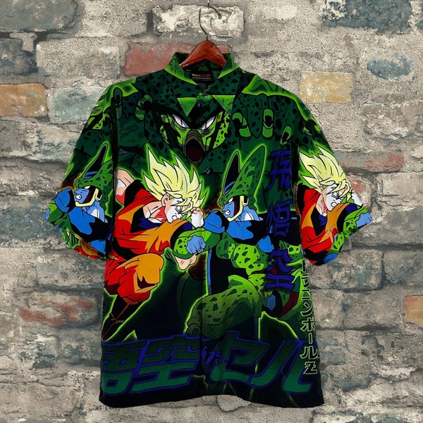 Dragon Ball Z Button Shirt - Etsy