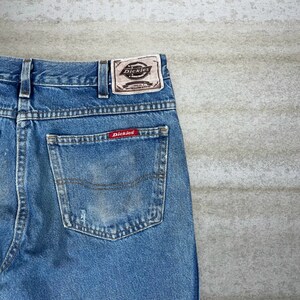Vintage Dickies Jeans Light Wash Work Wear Denim Red Label Straight Fit ...