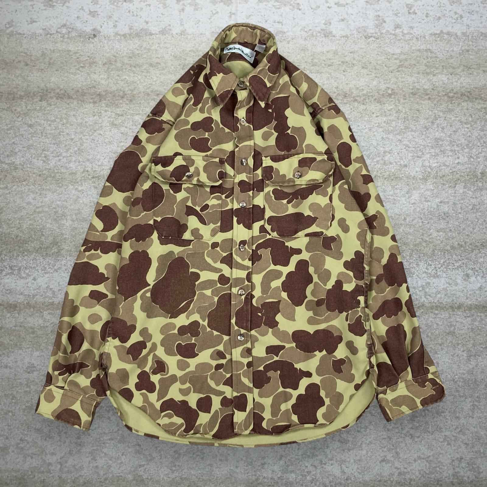Vintage Duck Hunting Camo Button up Shirt Mens M Cotton Long Sleeve ...