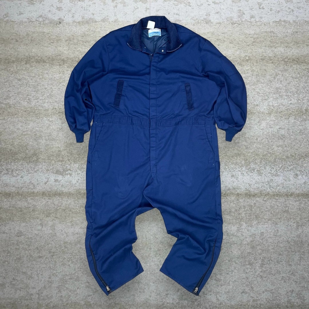 Vintage Sears Coveralls Navy Blue Cloth Mens 3XL 56 Regular 90s - Etsy