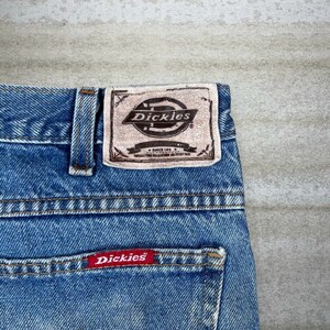 Vintage Dickies Jeans Light Wash Work Wear Denim Red Label Straight Fit ...