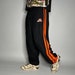 Vintage Nike Track Pants Mens XXL Black Polyester Sweatpants Baggy Wide ...