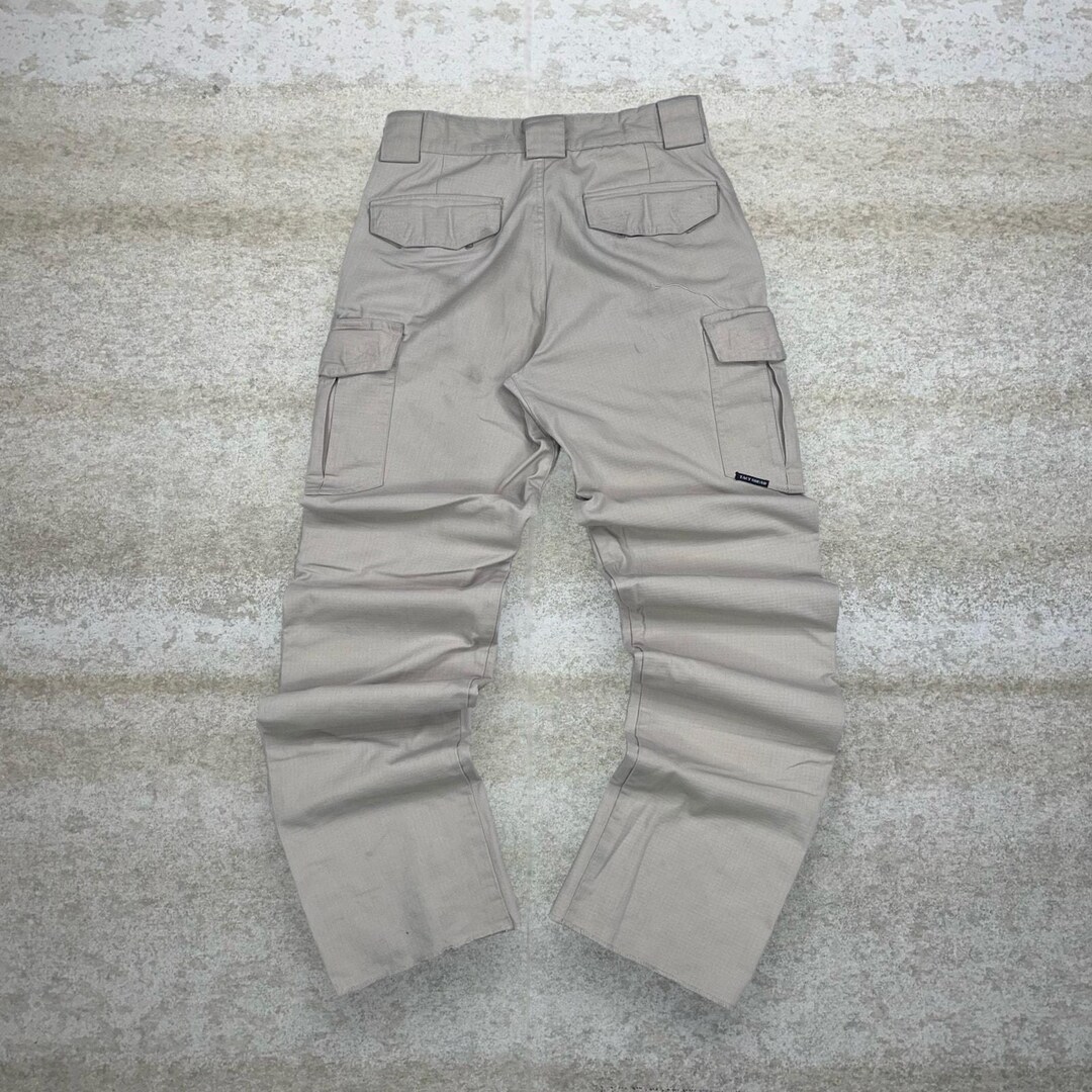Vintage Tact Squad Tactical Pants 30x36 Tan Baggy Fit Cargos Military ...