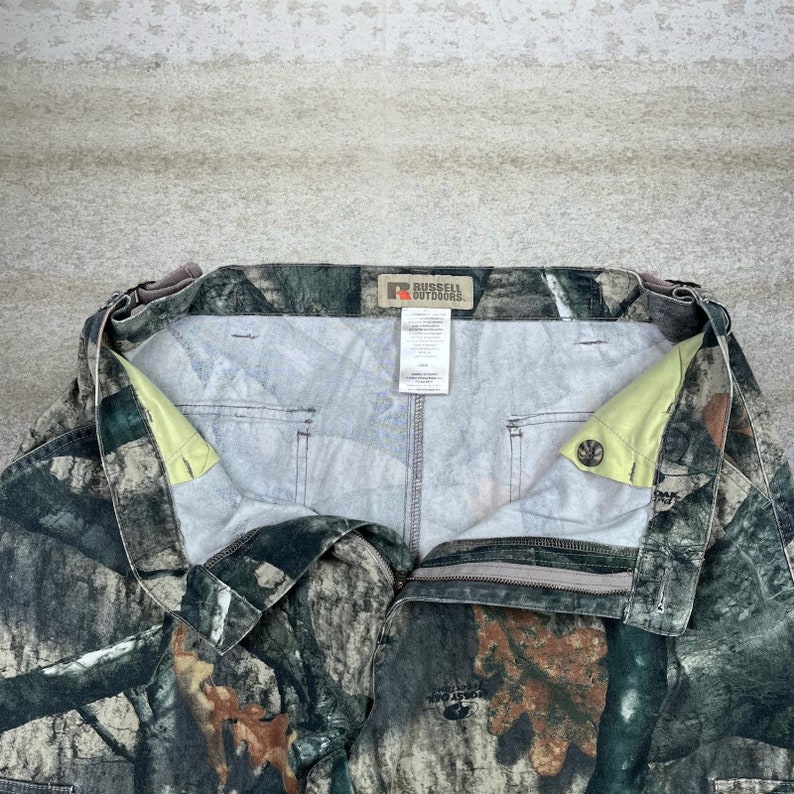Vintage Hunting Camo Tactical Pants Baggy Fit Cargos Russell Crazy ...