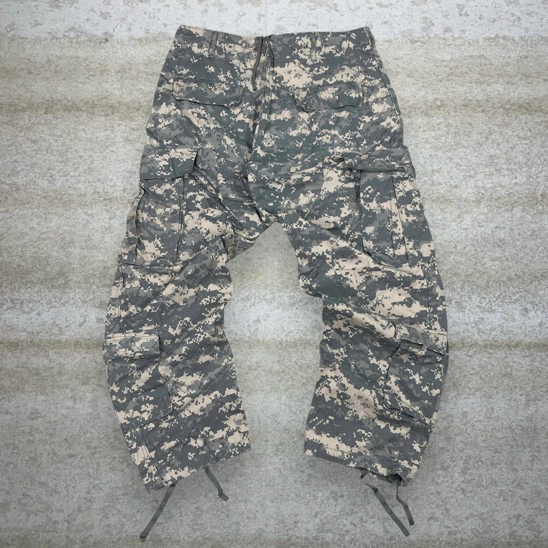 Vintage Military Digital Camo Tactical Pants 32x28 Baggy Wide Leg Fit ...
