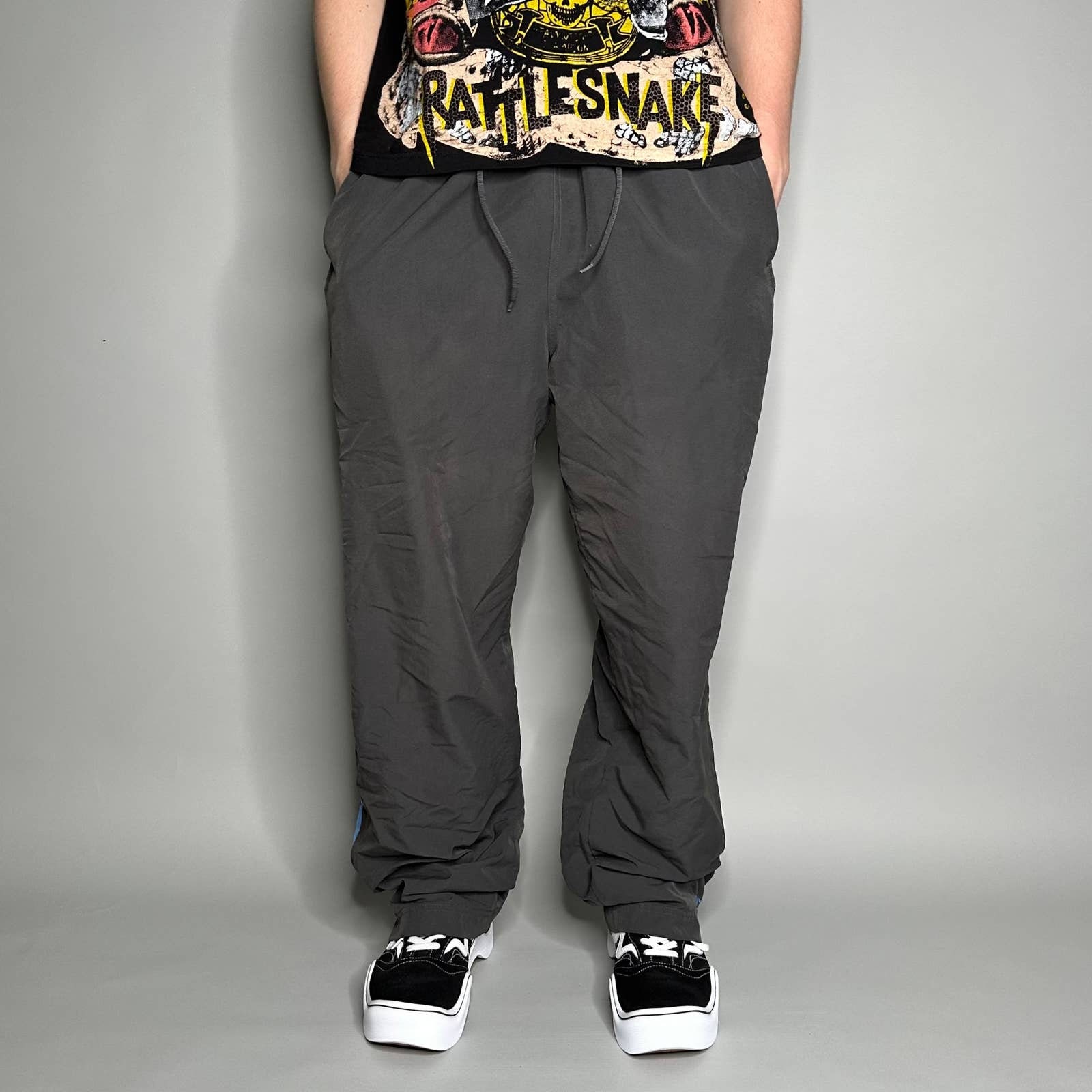 Vintage Nike Track Pants Iron Grey Polyester Sweatpants Vintage Nike Track Pants Iron Grey Polyester Sweatpants