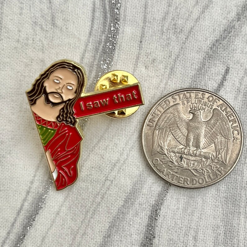 RESTOCKED! Jesus I Saw That Enamel Pin Christian Believer Christ ...