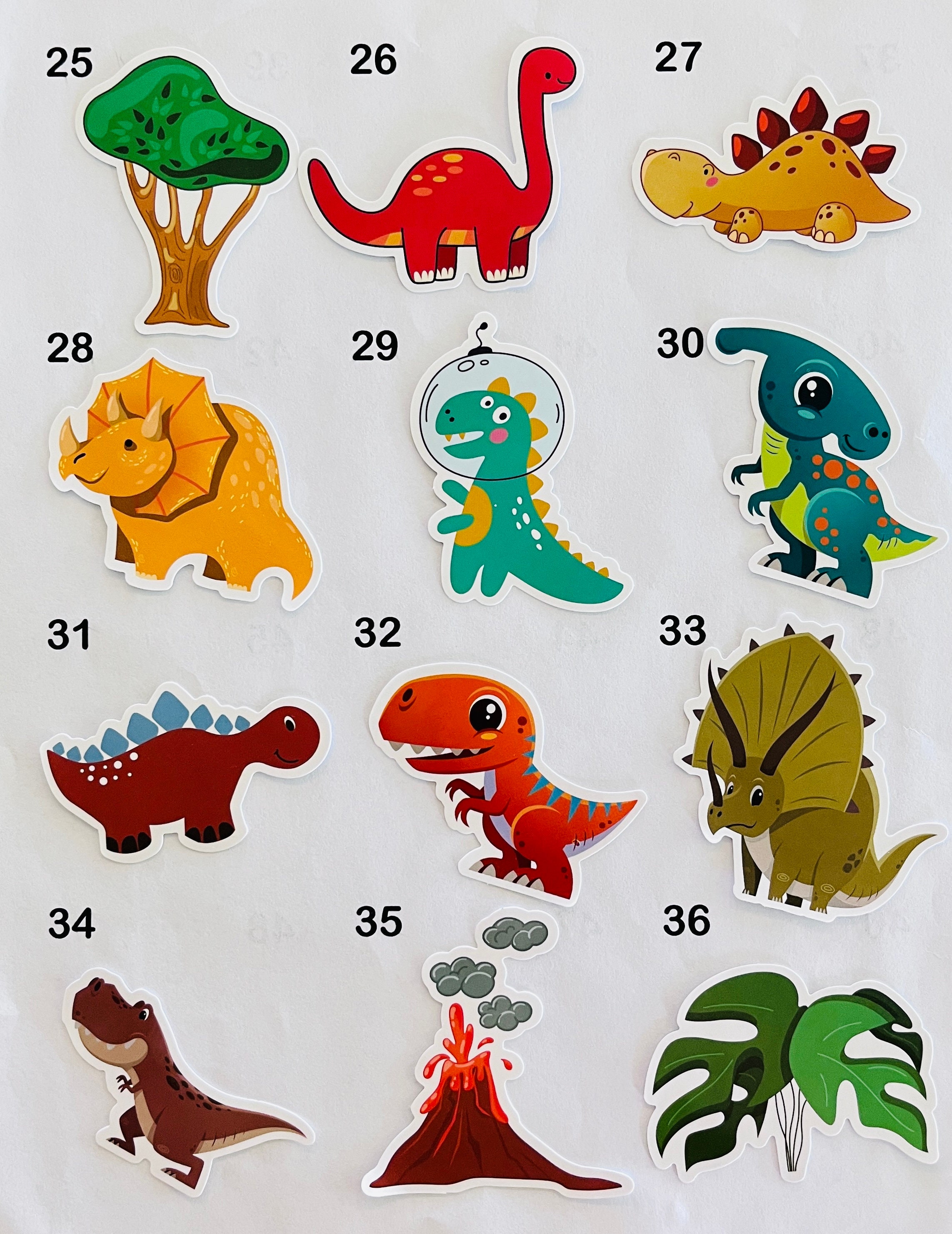 1 50 Pcs 2 Dinosaur Stickers Party Favor Kid Gift Piñata - Etsy