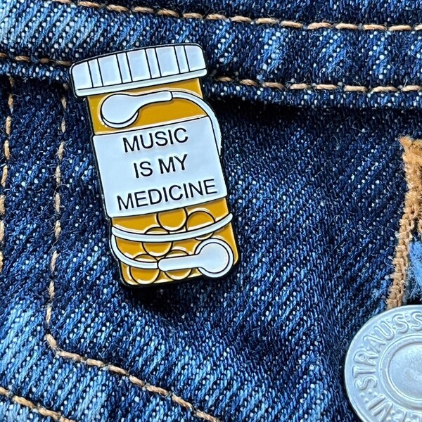 Music Enamel Pin - Etsy