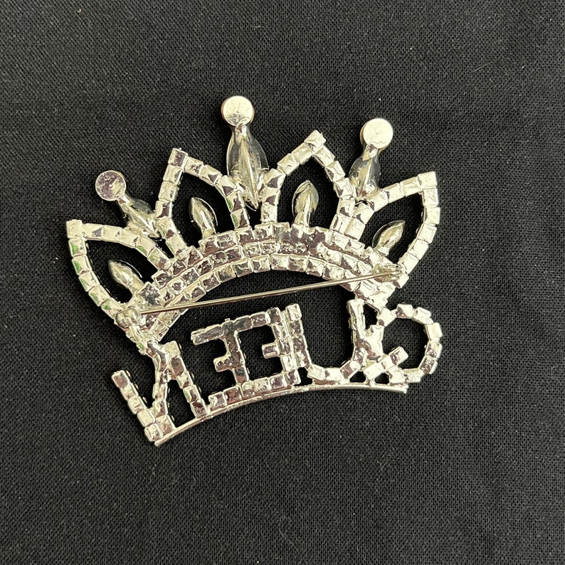 Queen, Red Hatter Pin Brooch Bling Rhinestone RHS Red Hat Society Queen ...
