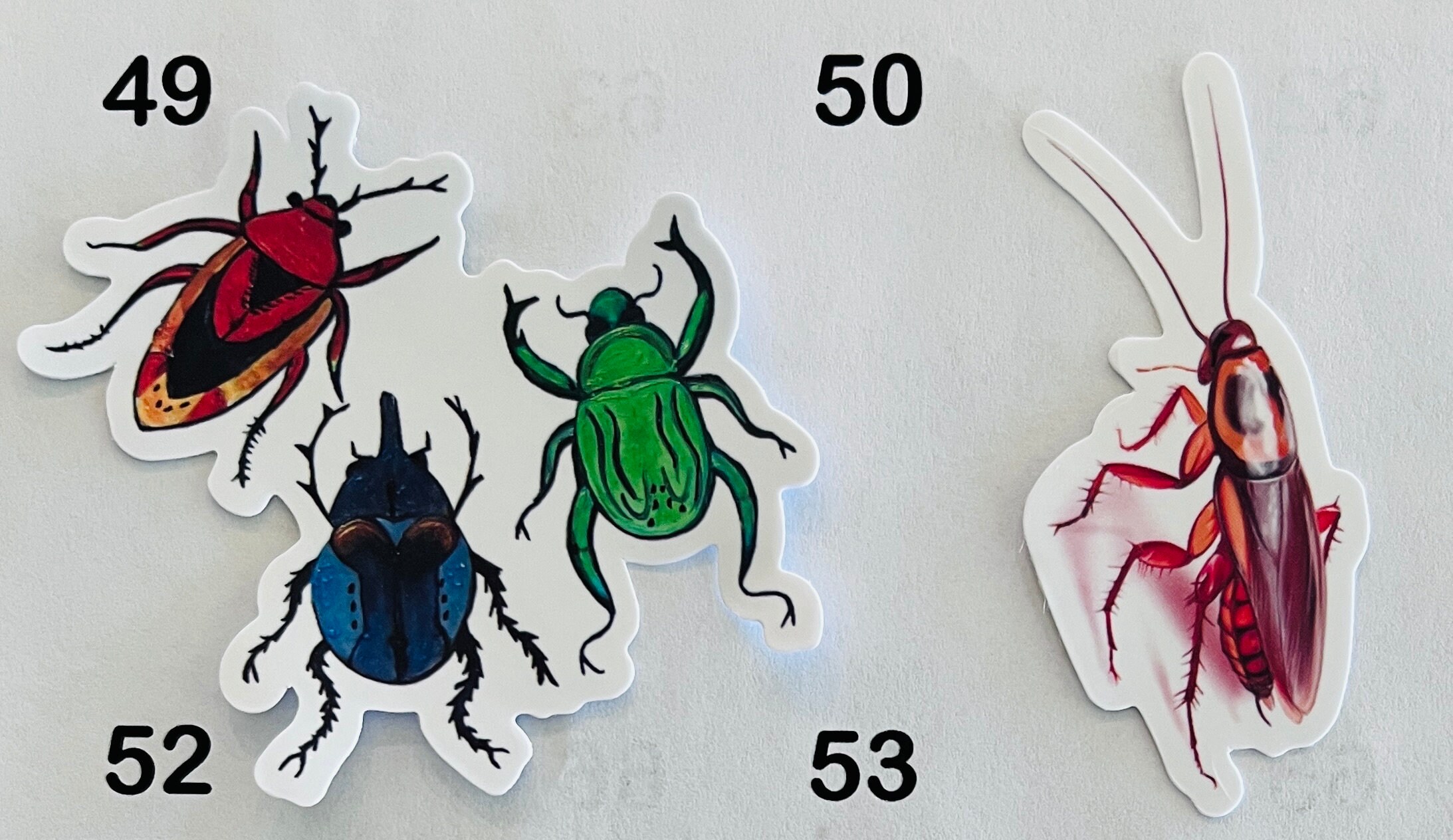 1 50 Pcs Bugs Insects Stickers Party Favor Piñata Stuffer - Etsy