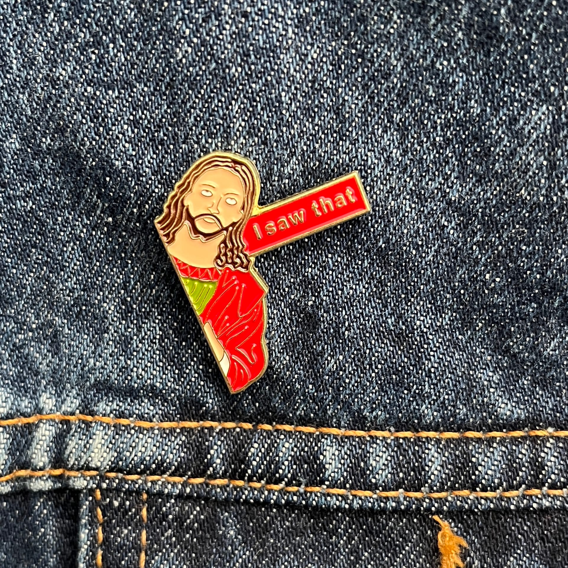 RESTOCKED! Jesus I Saw That Enamel Pin Christian Believer Christ ...