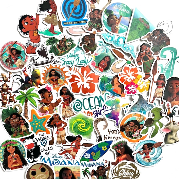 1-50 Pcs Monana Stickers Birthday Party Prizes Luau - Etsy