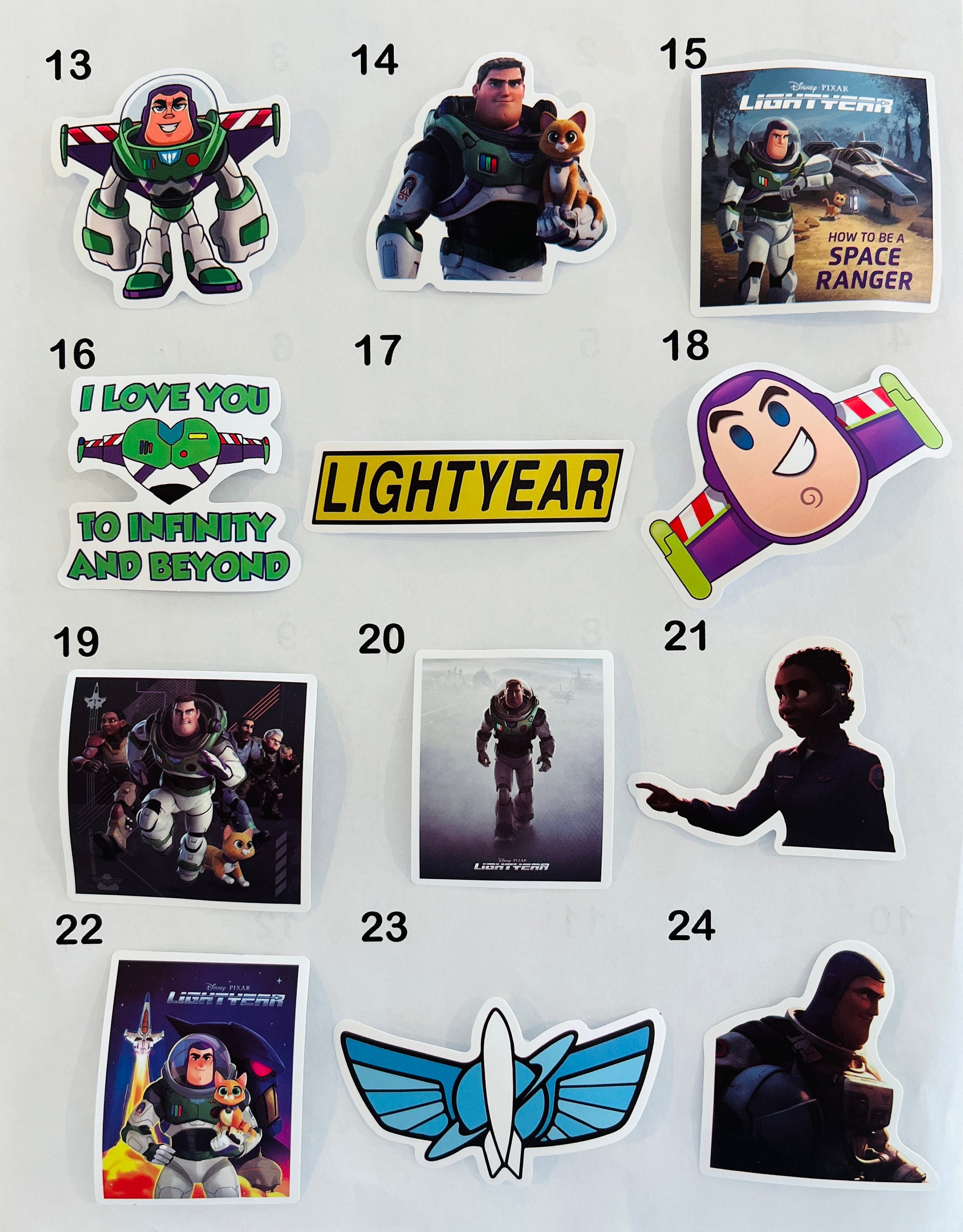 1-50 Pieces Lightyear Movie Stickers Buzz Toy Story Sox - Etsy
