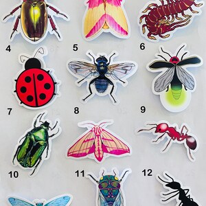 1 - 50 Pcs Bugs Insects Stickers, Party Favor, Piñata Stuffer, Stocking ...
