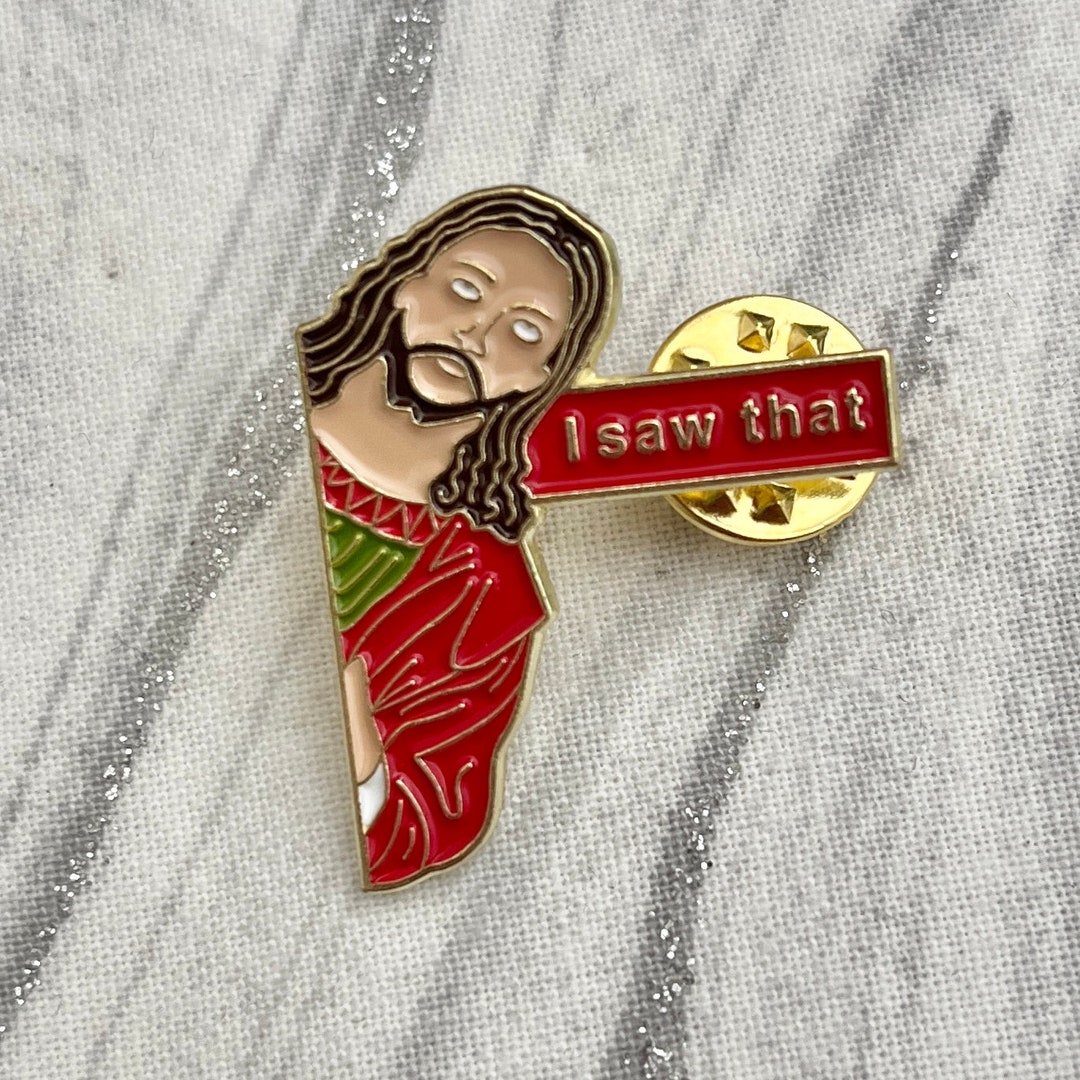 RESTOCKED! Jesus I Saw That Enamel Pin Christian Believer Christ ...