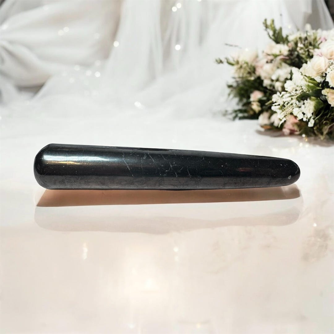 Authentic Shungite Wand | EMF Protection | Energy Grounding Tool ...