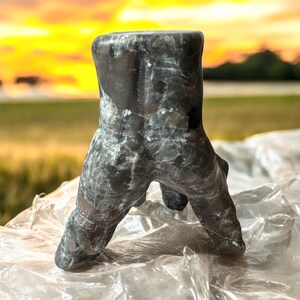 UV Reactive Firestone yooperlite thing Hand Glowing Crystal Sculpture ...