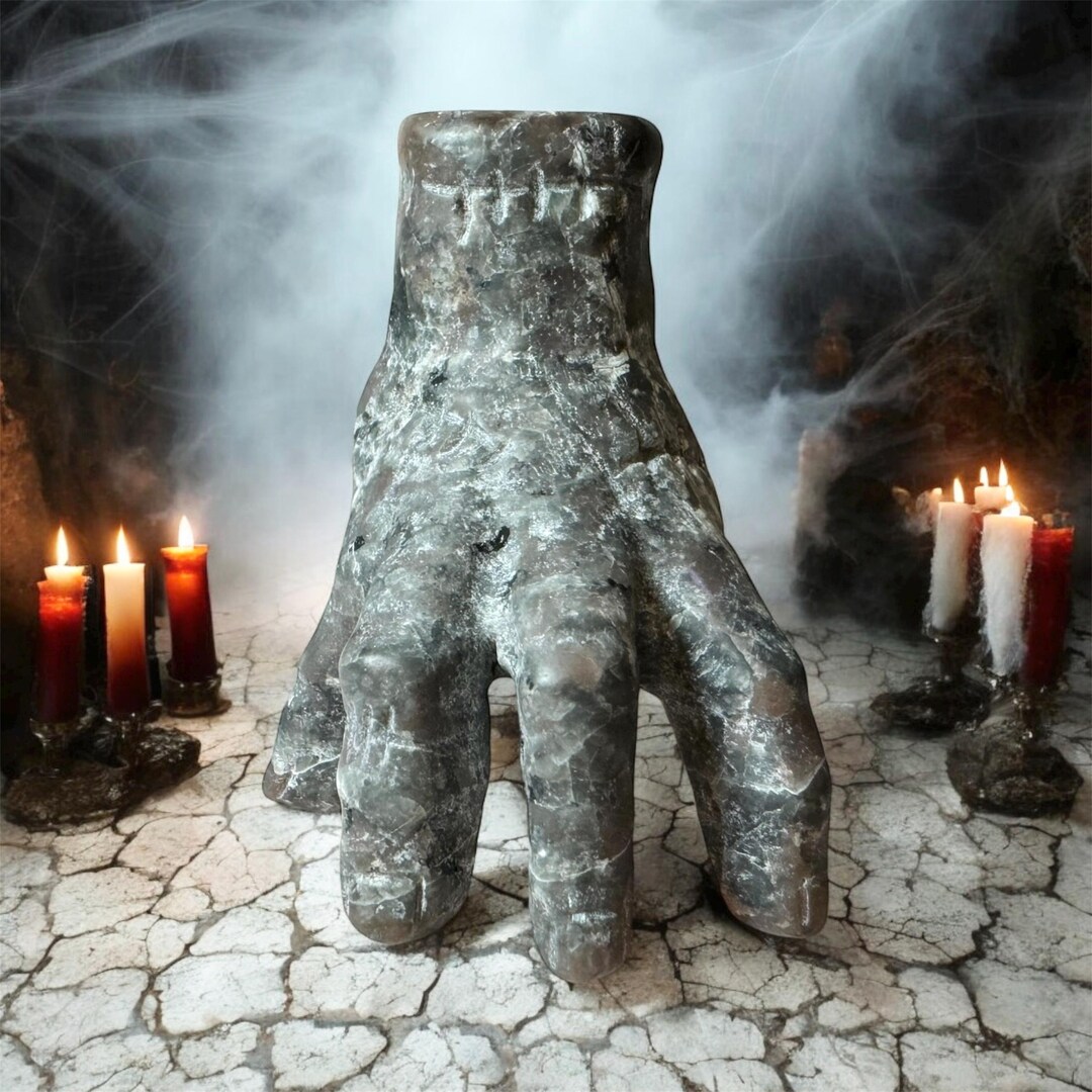 UV Reactive Firestone yooperlite thing Hand Glowing Crystal Sculpture ...