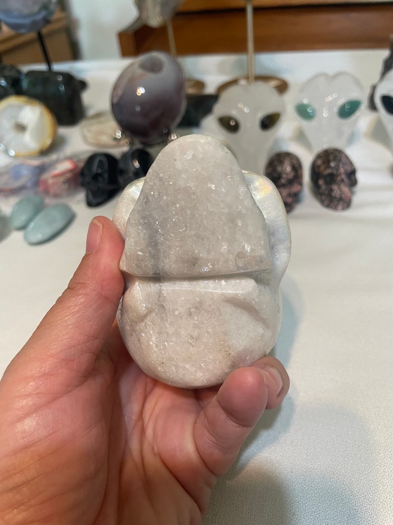 Aura Quartz Skull Vibrant and Mystical Crystal Skull for Transformation ...