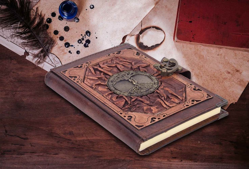 Refillable Leather Couple Tree of Life Journal - Etsy