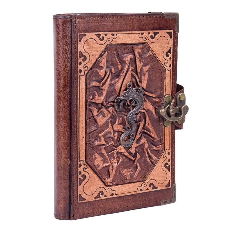 Refillable Leather Chinese Dragon Journal - Etsy