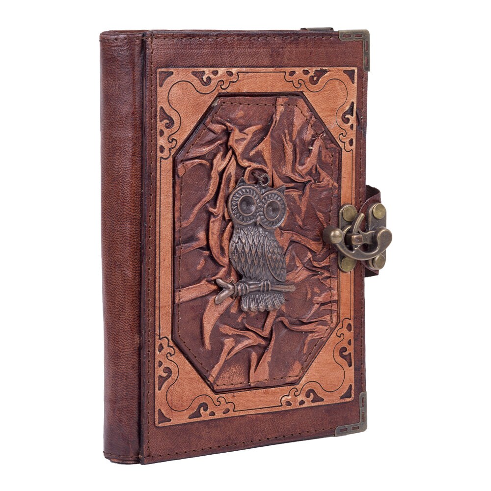 Refillable Leather Owl Journal - Etsy