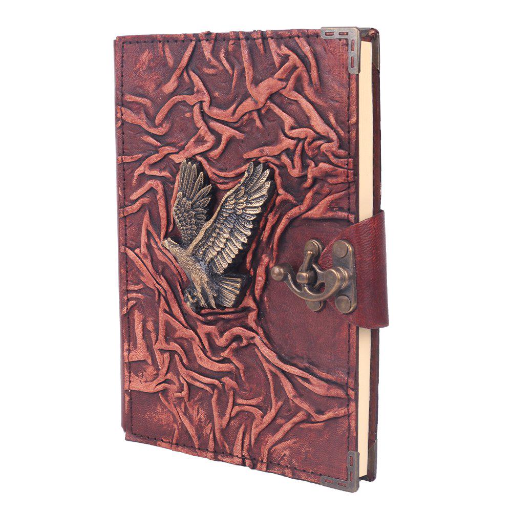 Unique Brown Flying Eagle Leather Journal - Etsy