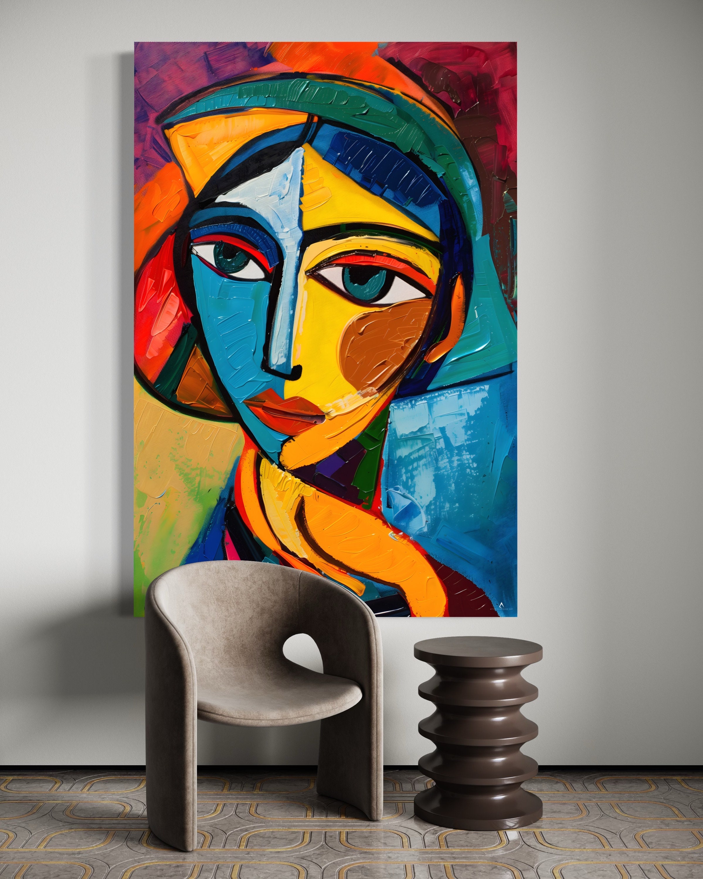 Picasso Inspired Canvas fragmented Emotions Canvas Wall Art After ...