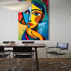 Picasso Inspired Canvas "fragmented Emotions" | Canvas Wall Art | After ...