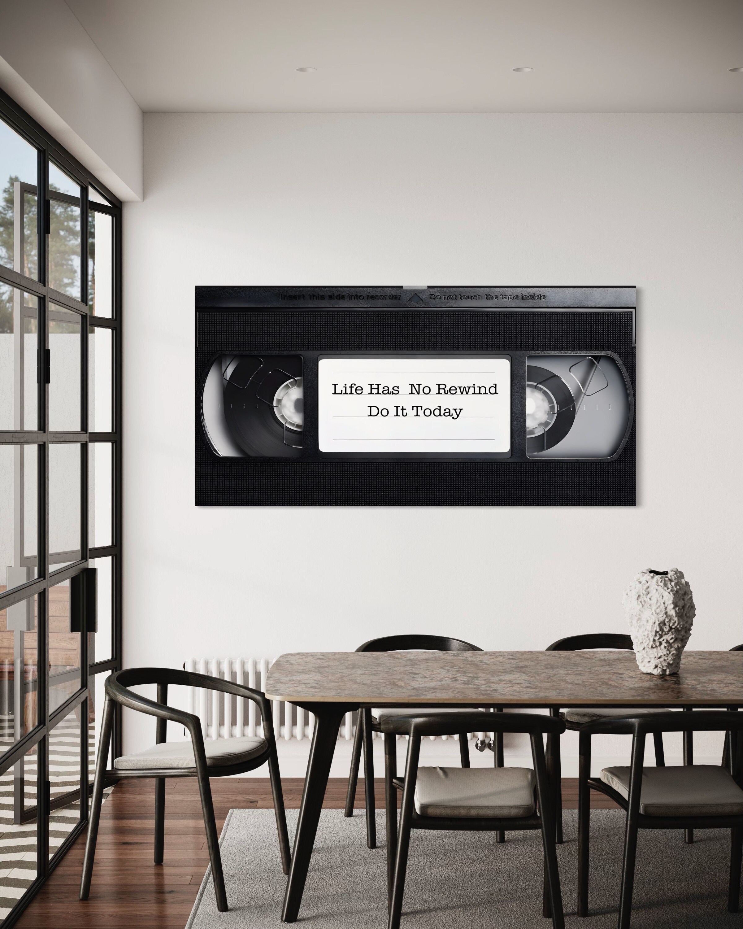 Life Has No Rewind Do It Today VHS Canvas Wall Art - Etsy