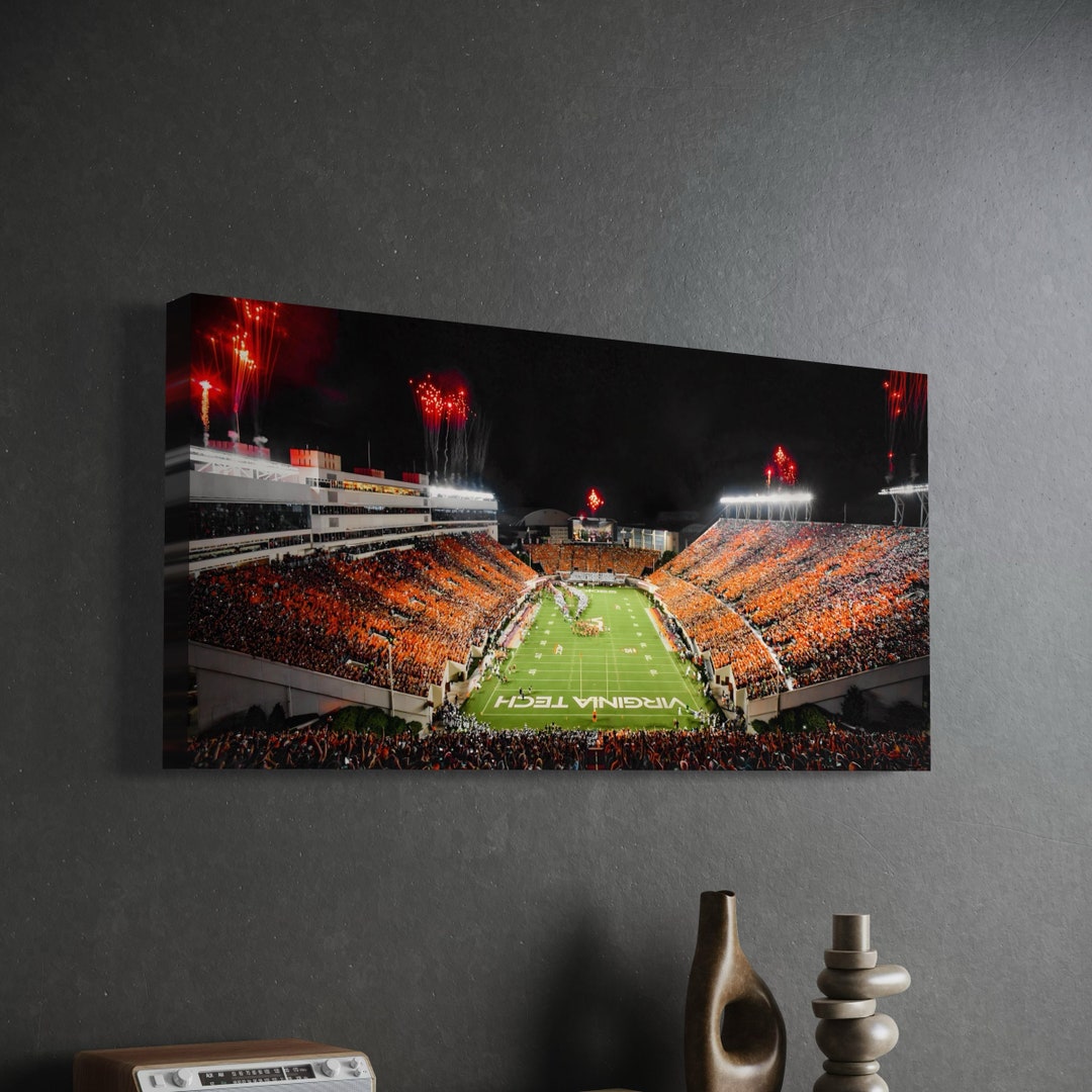 Virginia Tech Hokies Canvas "hokie Glory" Lane Stadium | College ...